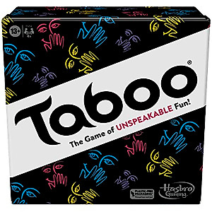 Hasbro Gaming Taboo Classic Game, Party Word Guessing Game for Adults and Teens, Board Game for 4+ Players Ages 13 and Up
