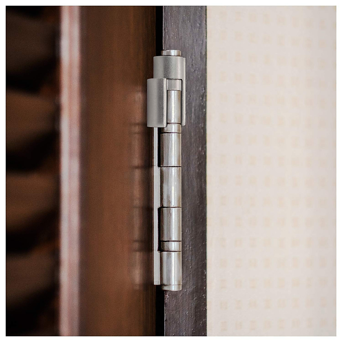 Nuk3y Door Saver 3 III Hinge Pin Stop for Residential Doors Fits All 3" to 4-1/2" Hinges (Satin Nickel)