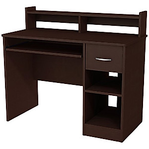 South Shore Axess Desk with Keyboard Tray, Chocolate