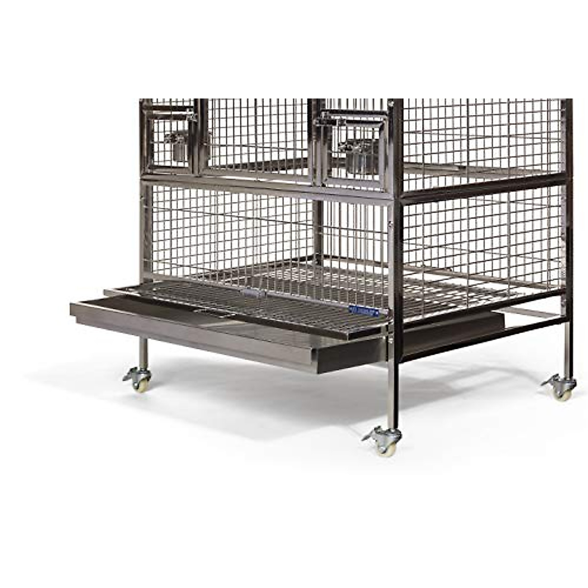 Prevue Pet Products Large Stainless Steel Play Top Bird Cage, Rust Resistant Metal Cage for Birds with Rooftop Ladder and Playtop