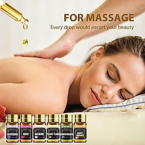 Essential Oil Gift Set, for Diffuser, Humidifiers, Skin Care, Massage, Fragrance Oil Scent for DIY Candle and Soap Making (18 * 5ML)