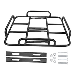 Delivery Food Box Rack, Strong Iron Motorcycle Electric Bikes Universal with Seamless Steel Tube, Efficient Base for Safe Loading