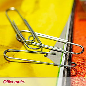 Officemate Giant Paper Clips, Pack of 10 Boxes of 100 Clips Each (1,000 Clips Total) (99914)