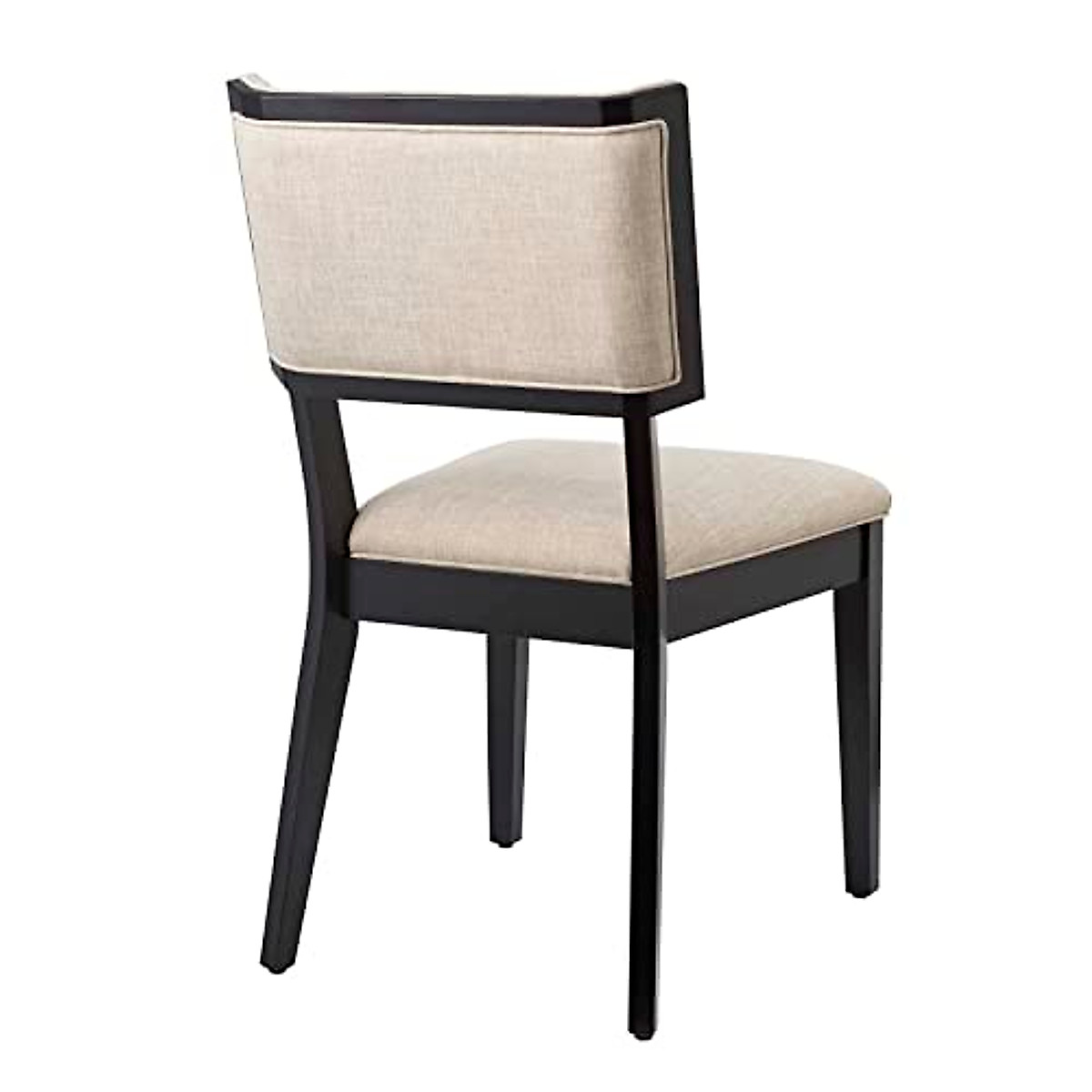 Modway Esquire Upholstered Fabric Dining Side Chairs in Beige-Set of 2
