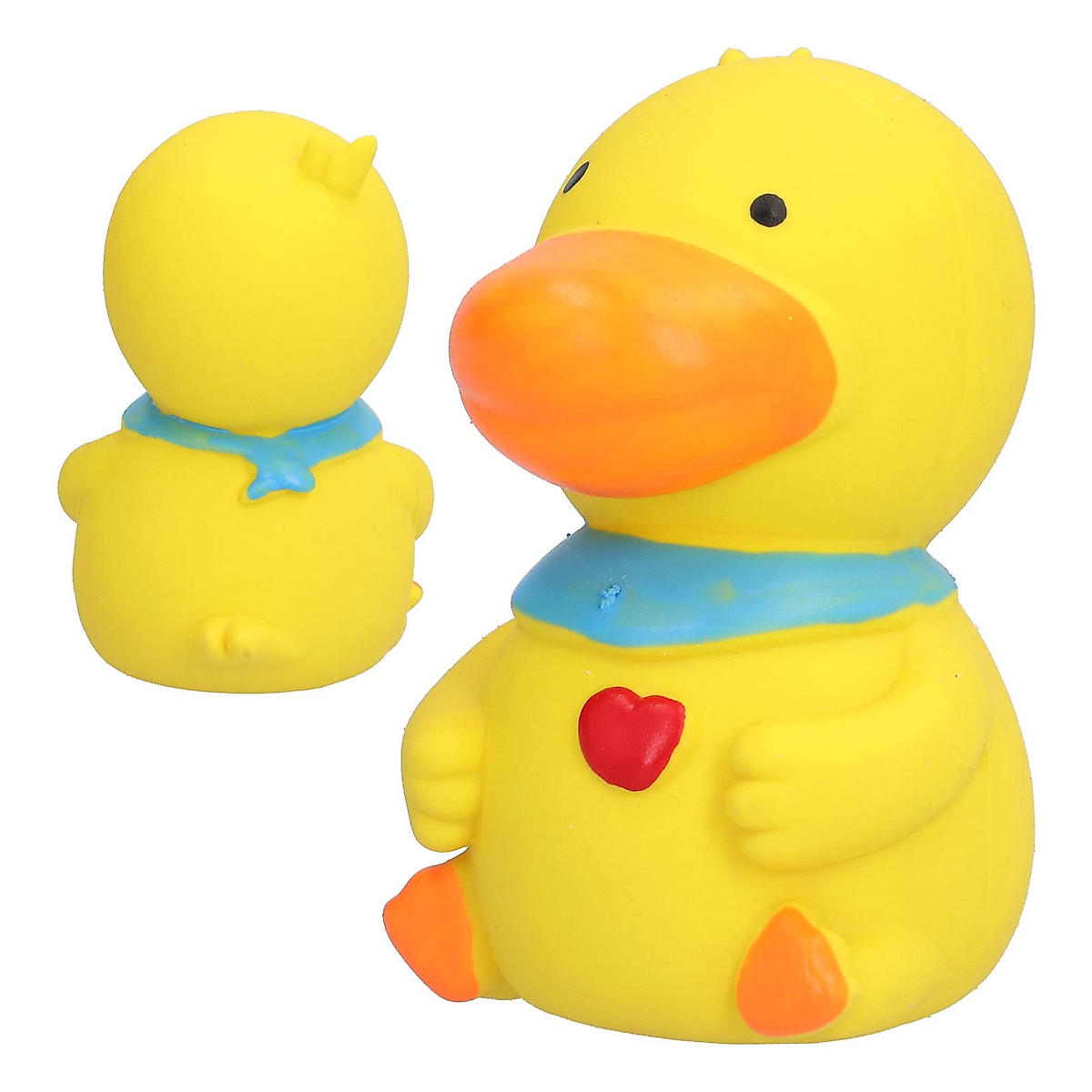 Keenso Latex Duck Dog Toys Durable Cute Interactive Funny Squeak Duck Toys for Dog Puppy Chewing Playing (Yellow)