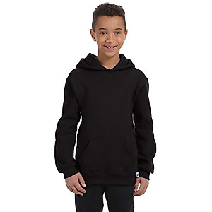 Russell Athletic boys Russell Athletic Athletic Big Boys' Fleece Crew, Hoodie-black, M Hoodie, Hoodie - Black, Medium US