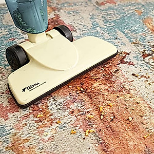 RoomTalks Ultra Thin Bright Colorful Modern Abstract Area Rugs 3x5 Non-Slip TPR Backed, Orange Turquoise Kitchen Bathroom Rugs Indoor Entryway Bedroom Dorm Throw Carpet Machine Washable