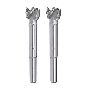 uxcell Forstner Drill Bits 14mm, Tungsten Carbide Wood Hole Saw Auger Opener Woodworking Hinge Hole Drilling Boring Bit Cutter 2Pcs Gray