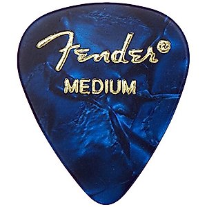 Fender Moto Style Guitar Picks, 12 Pack - Blue