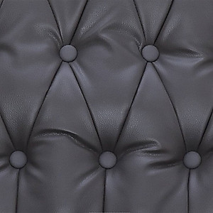 YPWRENH Sofa Chair Leisure Chair Reclining Chair Gray Faux Leather for Living Room, Dining Room, Conference Room, Waiting Room