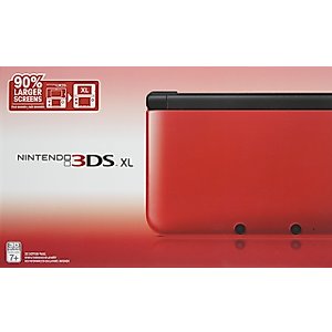 Nintendo 3DS XL - Red/Black (Renewed)