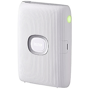Fujifilm Instax Mini Link 2 Smartphone Photo Printer, Wireless, Portable, and Lightweight Instant Film Printer, Bluetooth, Compatible on iPhone IOS or Android Devices - Clay White (Renewed)