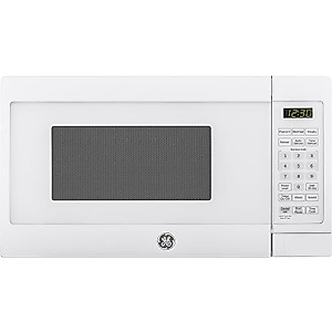 GE GCST07N1WWW Microwave Oven, 700-watt 6 Auto Cooking Settings, Kitchen Essentials for The Countertop, Dorm Room or Apartment, Child-Lock Technology 0.7 Cu. Ft, White