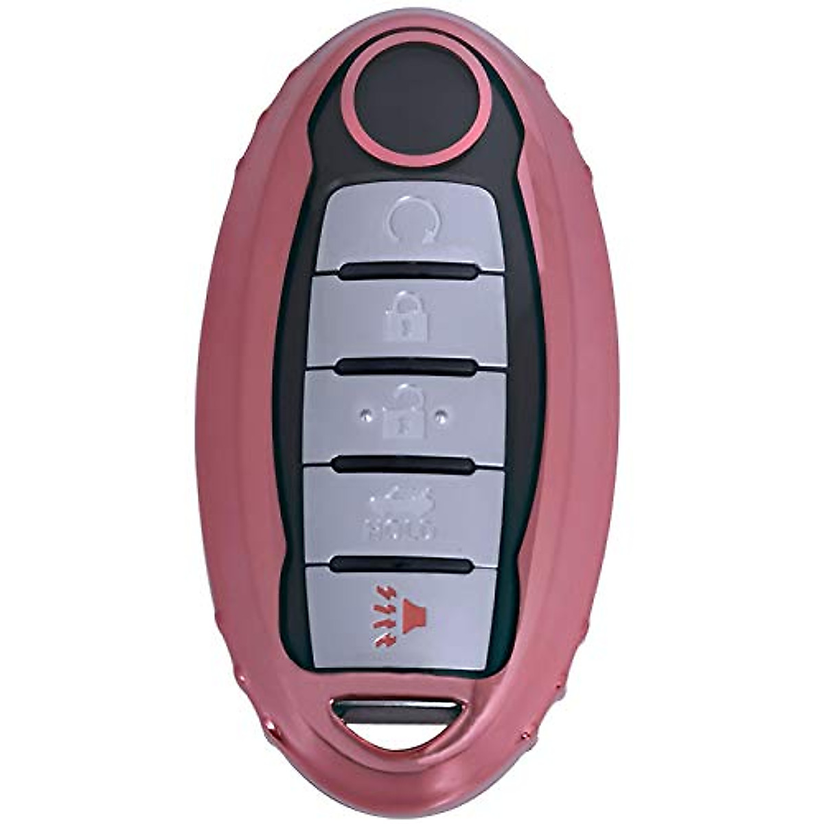 Coolbestda Plating TPU Fob Cover Case Pouch for 2017 2018 2019 2020 2021 Nissan Altima Sedan Pathfinder Rogue Armada Murano Maxima Infiniti Qx60 Qx80 Q60 Full Protector Key Remote Bag