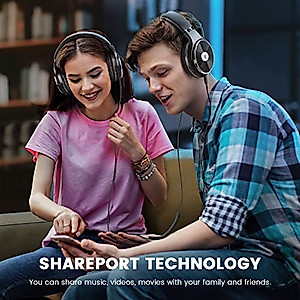 OneOdio Wired Headphones - Over Ear Headphones with Noise Isolation Dual Jack Professional Studio Monitor & Mixing Recording Headphones for Guitar Amp Drum Keyboard Podcast PC Computer