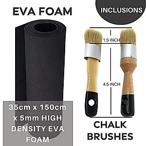 EVA Foam and Amaco Rub 'n Buff Wax Metallic Finish - Pixiss High Density Foam Roll (35cm x 150cm x 5mm eva Foam), Rub and Buff (Grecian Gold, Antique Gold, Gold Leaf) - Wax Paint and Foam for Cosplay