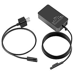 Slive Updated Version Surface Pro Charger, 44W 15V 2.58A, Compatible for Microsoft Surface Pro 3, Pro 4, Pro 5, Pro 6, Pro 7 Surface Laptop 1/2, Surface Book & Surface Go, with 5V 1A USB Charging Port