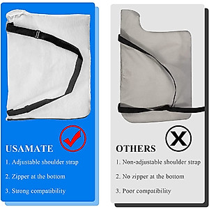 530095564 Blower Leaf Vacuum Bag, for Husqvarna Craftsman Poulan Pro Poulan Weed Eater Roper Sears Rally EHP and Yard Pro 530095599 Leaf Vacuum Bags Bottom Zippered Design