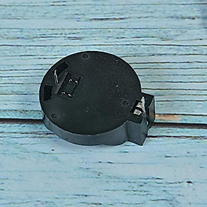 Comimark 10 Pcs CR2450 Coin Cell Button Battery Socket Holder 2 Pins Black AD