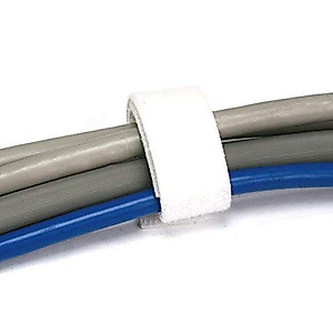 Hook & Loop Fastening Tape, 3/4-inch Wide, 5 Yards/Roll - White