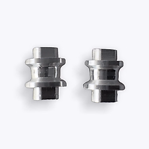 Generic Aluminum Barrel Bushings Compatible For Benchmade Mini/Full Size Bugout 2pc MADE IN USA, Silver