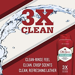 Old Spice High Endurance Pure Sport Scent Body Wash for Men, 30 Fluid Ounce