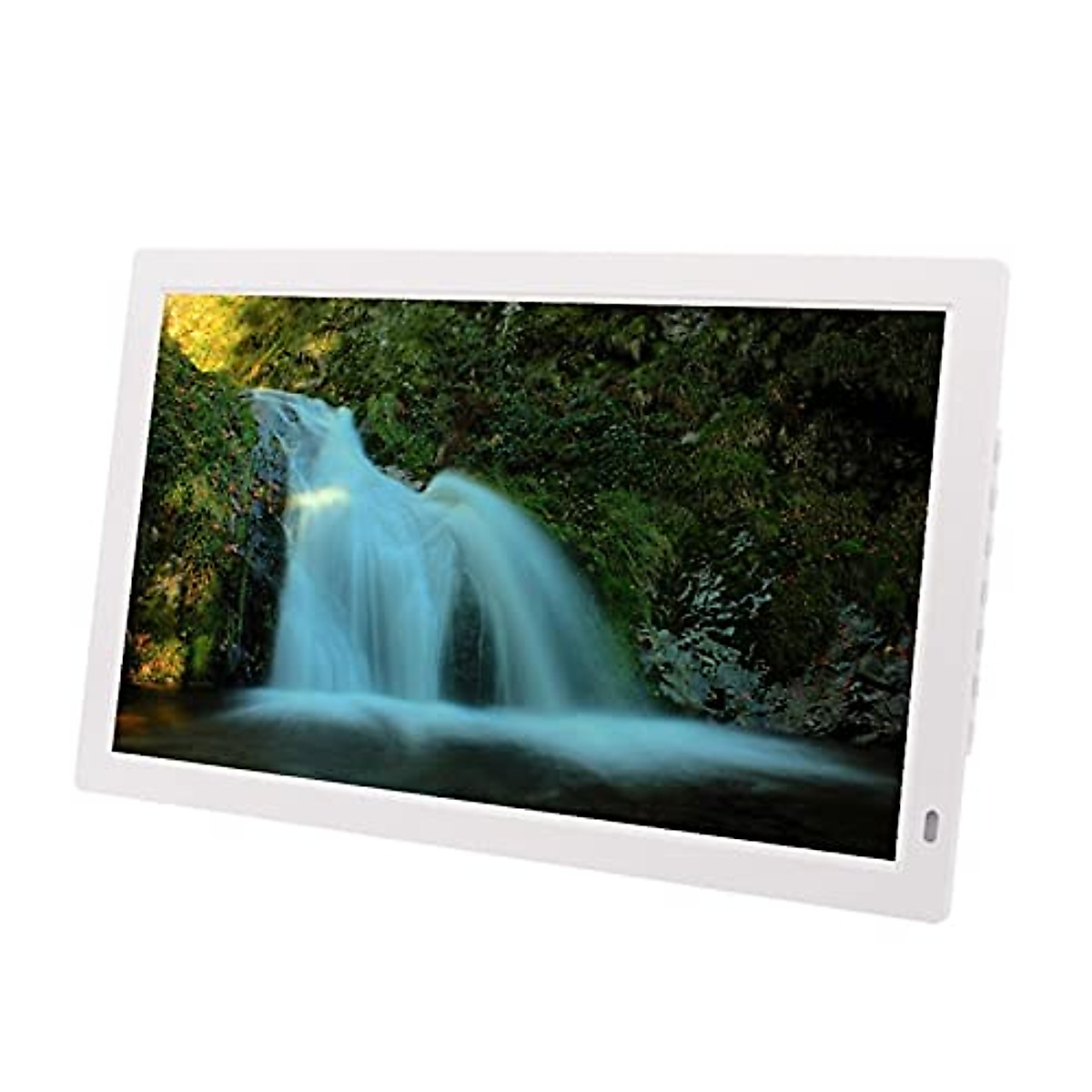 18.5-inch Digital Photo Frame LED Electronic Smart Photo Album Video Player Advertising Player Display high-Definition Digital Photo Frame (Color : White)