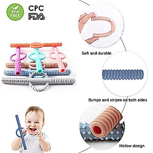 Baby Teether Toys - TV Remote Control Shape Silicone Toddler Teething Toys for Babies 6-12 Months (Black + Dark Purple)