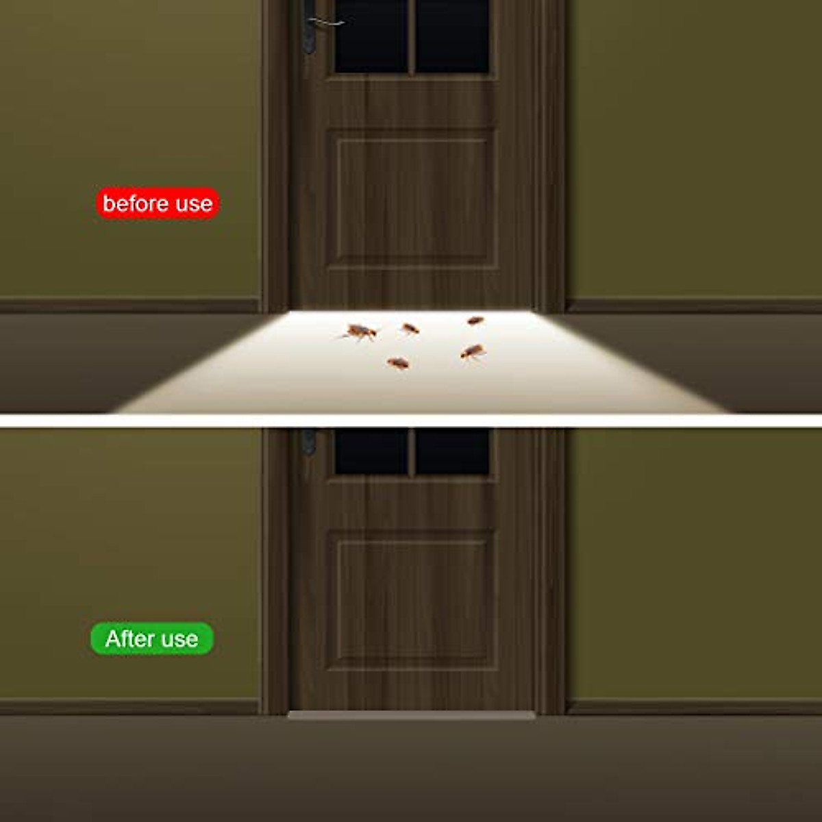 Emoly Under Door Draft Stopper,Improved Adjustable Double Draft Noise Blocker Sweep，Adjustable 32 to 38" for Sound Dust Proof (White)