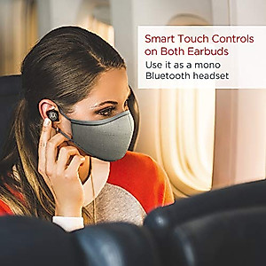 Motorola Tech3 3-in-1 Smart True Wireless Headphones - Cordless Earbuds, Sport Wire, Audio Plug-in - IPX5, Built-in Microphone, Magnetic Charging Case with Cable Storage System - Titanium Black