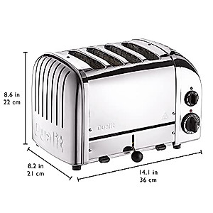 Dualit Classic NewGen Toaster, 4-Slice, Chrome