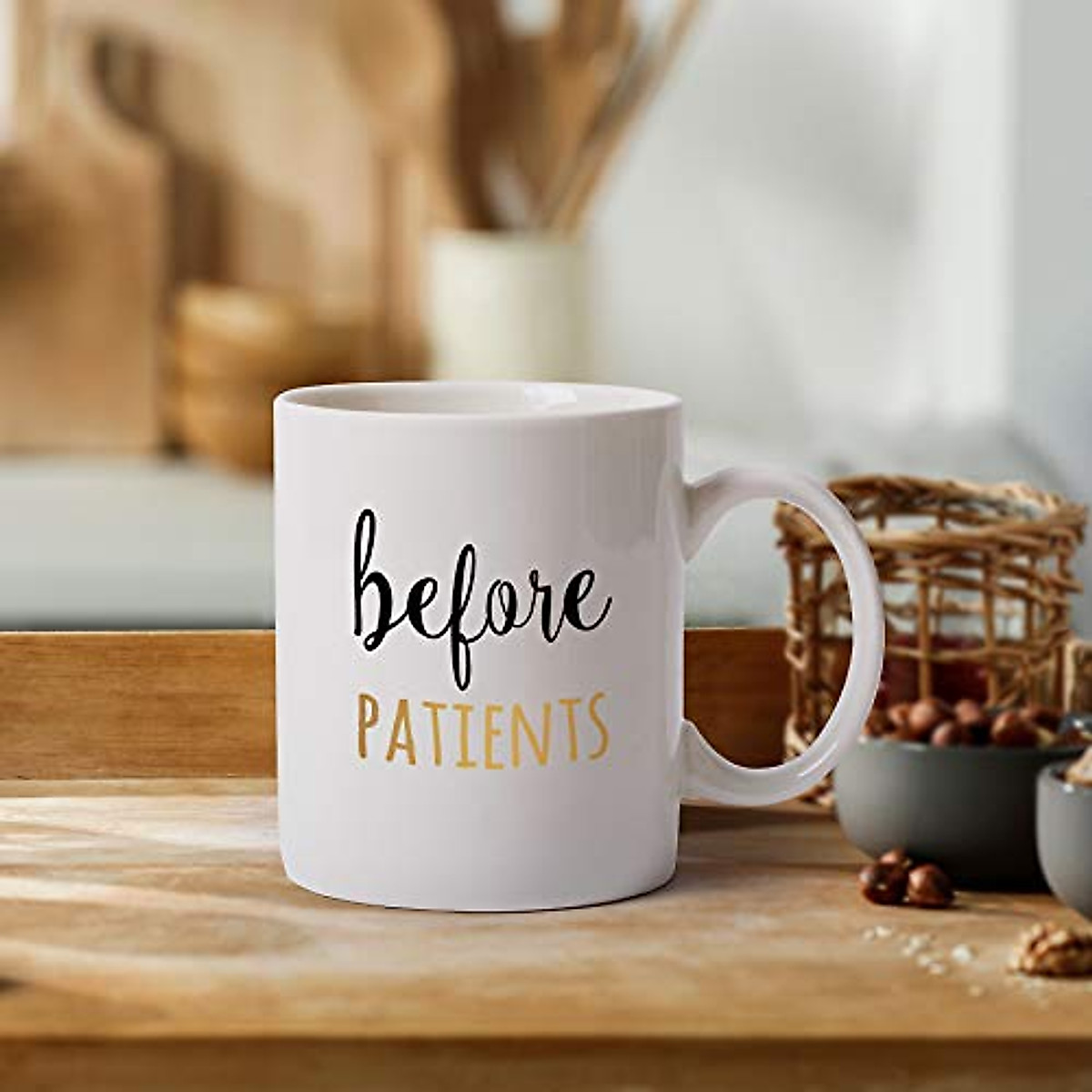 Before Patients, After Patients 11 oz Coffee Mug and 18 oz Stemless Wine Glass Set Gifts Idea for Nurses, Doctors, Hygienists, Assistants, Physician, Dentists Unique Birthday Graduation Gifts Idea