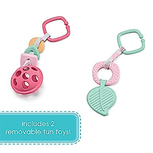 Summer Learn-to-Sit Stages 3-Position Floor Seat, Sweet-and-Sour Pink – Sit Baby Up to See The World – Baby Activity Seat is Adjustable – Includes Toys and Tray