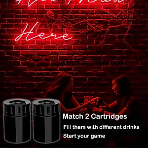 OUYOOLE Alcohol Shot Gun with 2 Cartridges Shotgun Tool Funny Gifts for White Elephant Bachelor Party Beverage Gun