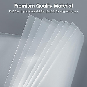 KTRIO Sheet Protector 8.5 x 11 inch Non-Glare Clear Page Protectors, Plastic Sleeves for Binders, Paper Protector for 3 Ring Binder Letter Size Top Loading, 100 Pack