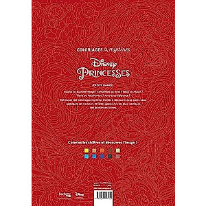 Coloriages mystères Disney - Princesses: Coloriez les chiffres et découvrez l'image