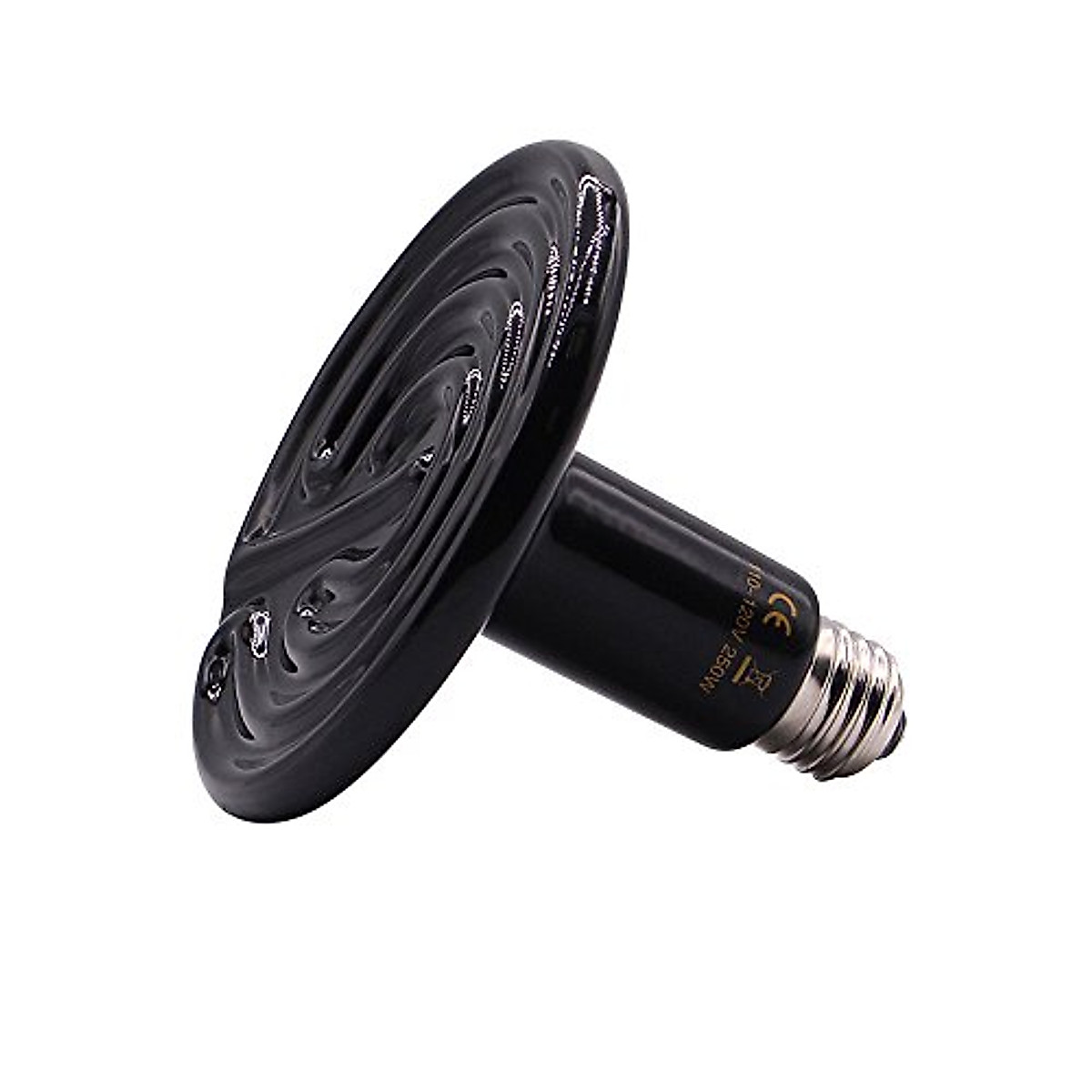 Forfuture-go 250W Reptile Heat Lamp Pet Infrared Ceramic Heater Emitter Appliances Lamp