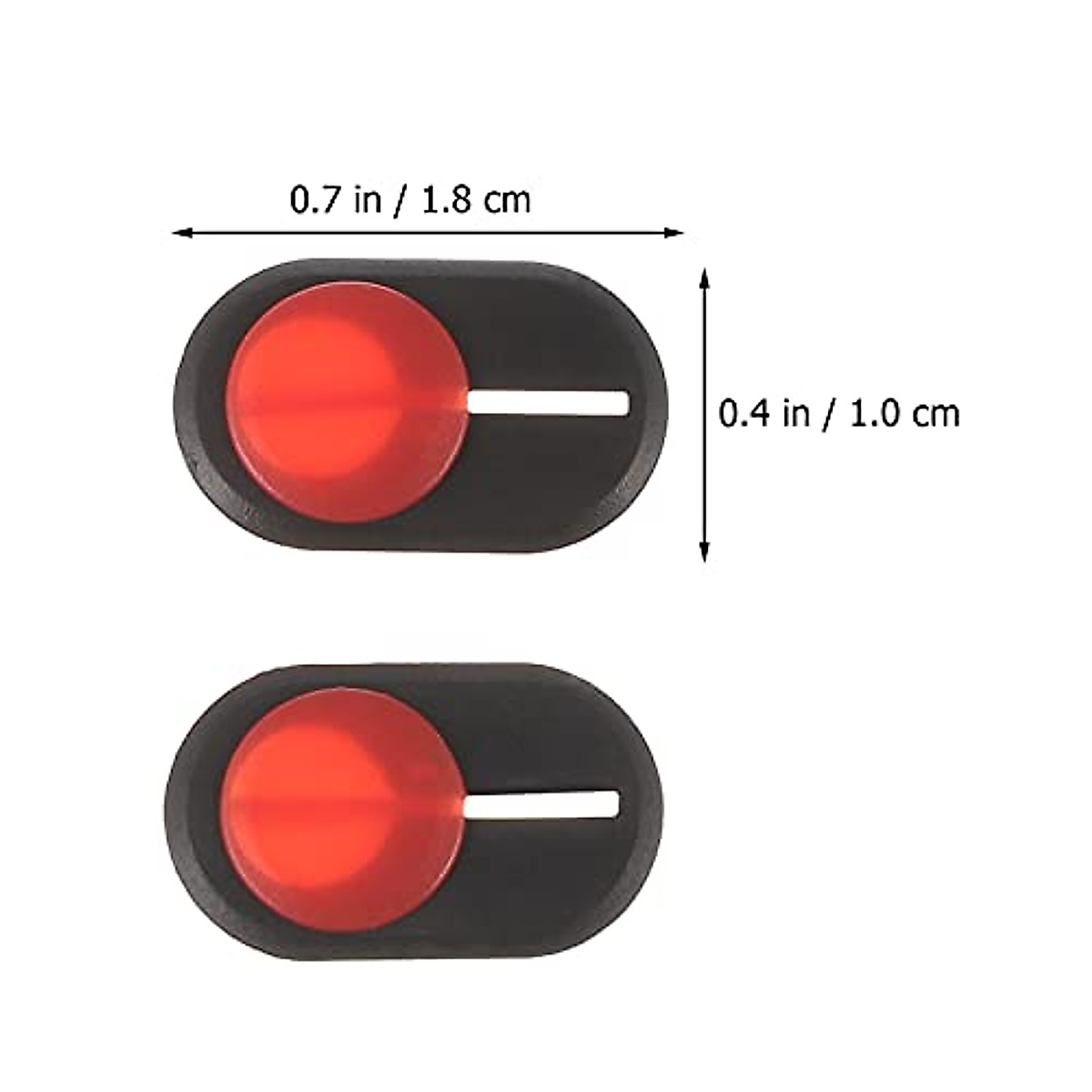 OSALADI Computer Camera 4PCS Webcam Cover Slide Camera Blocker Ultra- Thin Camera Covers Webcam Privacy Shutter Protects for Laptop Cell Phone Tablet PC Notebook Accessory Black Red Pc Camera