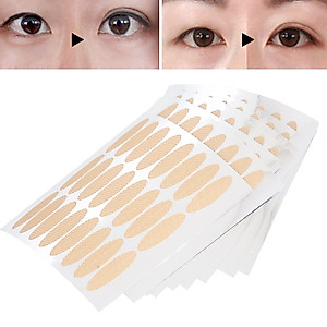 ZJchao Eyelid Tape, 240 Pairs Double Tapes Stickers Strip Sticker with Fork Rod Eyelids Big Eye Makeup Tool for Saggy Hooded Droopy Uneven Mono-Eyelids