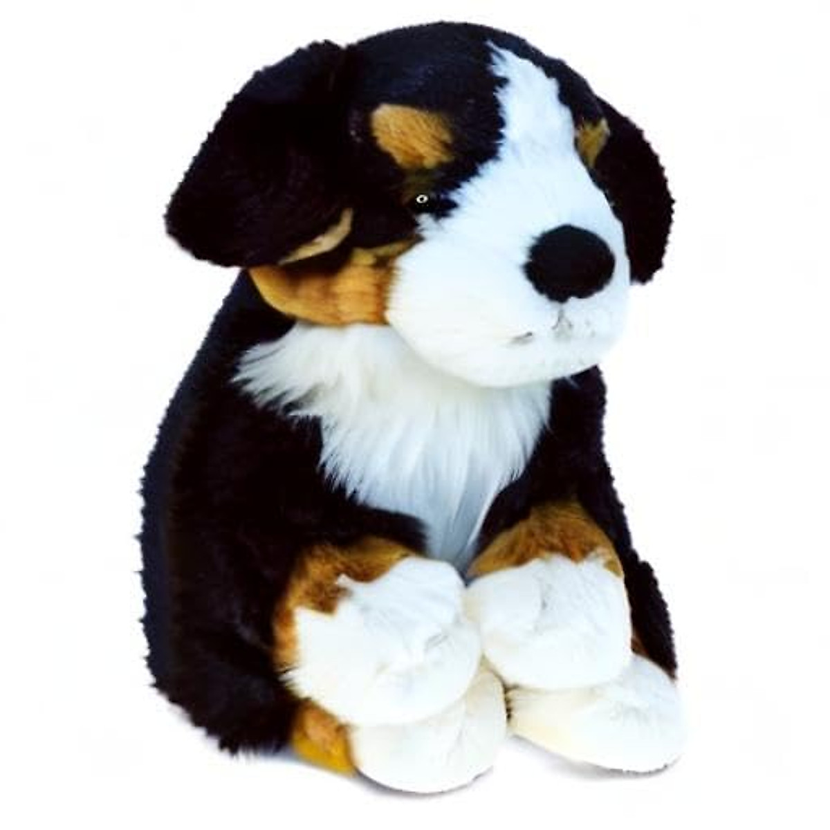 DolliBu Bernese Mountain Dog Plush - Super Soft Stuffed Animal Bernese Mountain Dog, Cute Pet Life Brown Stuffed Dog Plush, Adorable Plush Animal Dog Gift for Baby, Kids, and Adults - 8 Inches