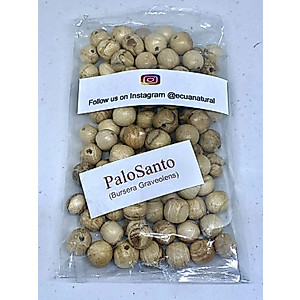 Palo Santo Round Prayer Beads 9mm Average for Japa Mala. Pack (50 Units)