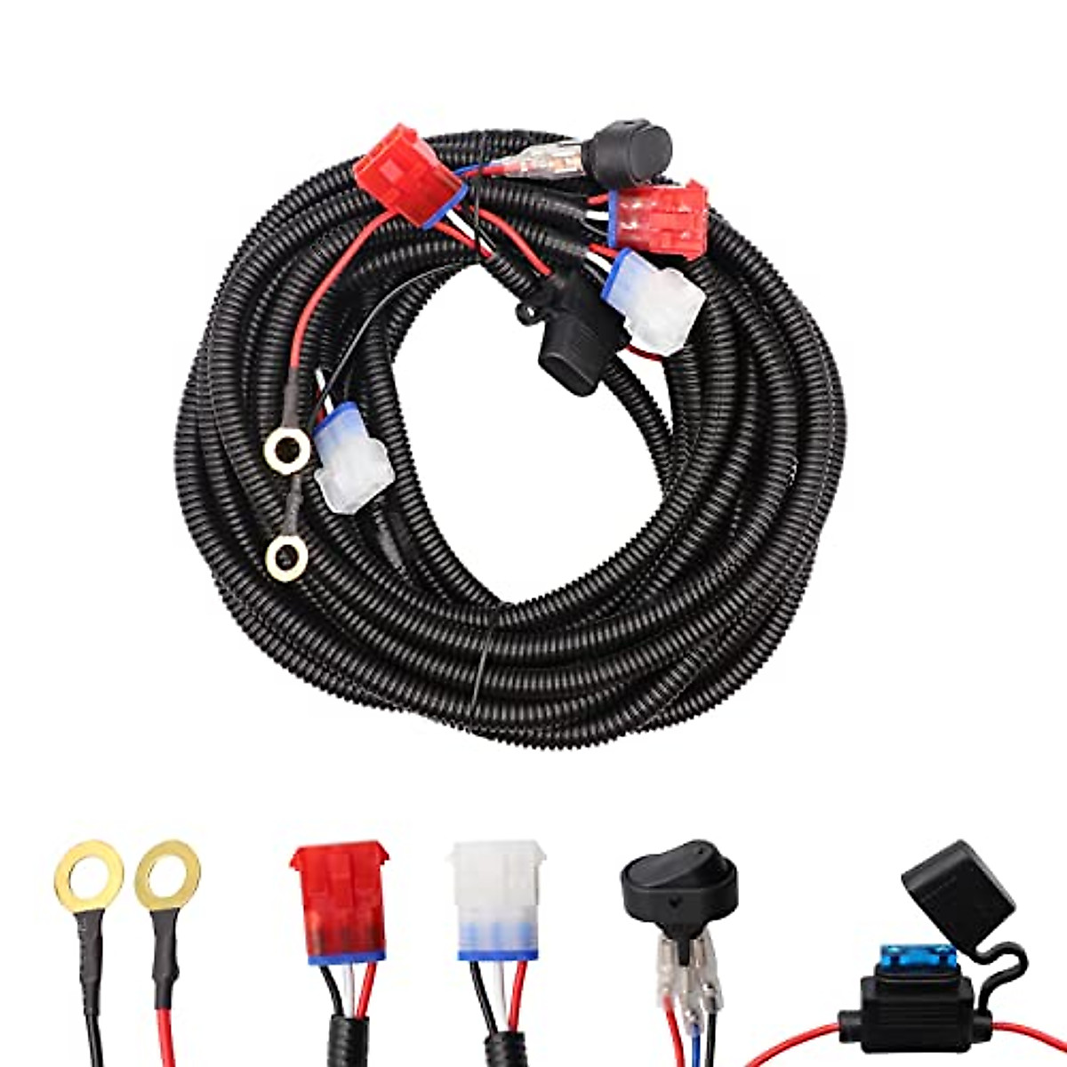 Drive-up Golf Cart LED Light Kit for Yamaha G29 2007-2016 Gas or Electric Models Deluxe Yamaha Headlights Tail Lights (12 Volt)