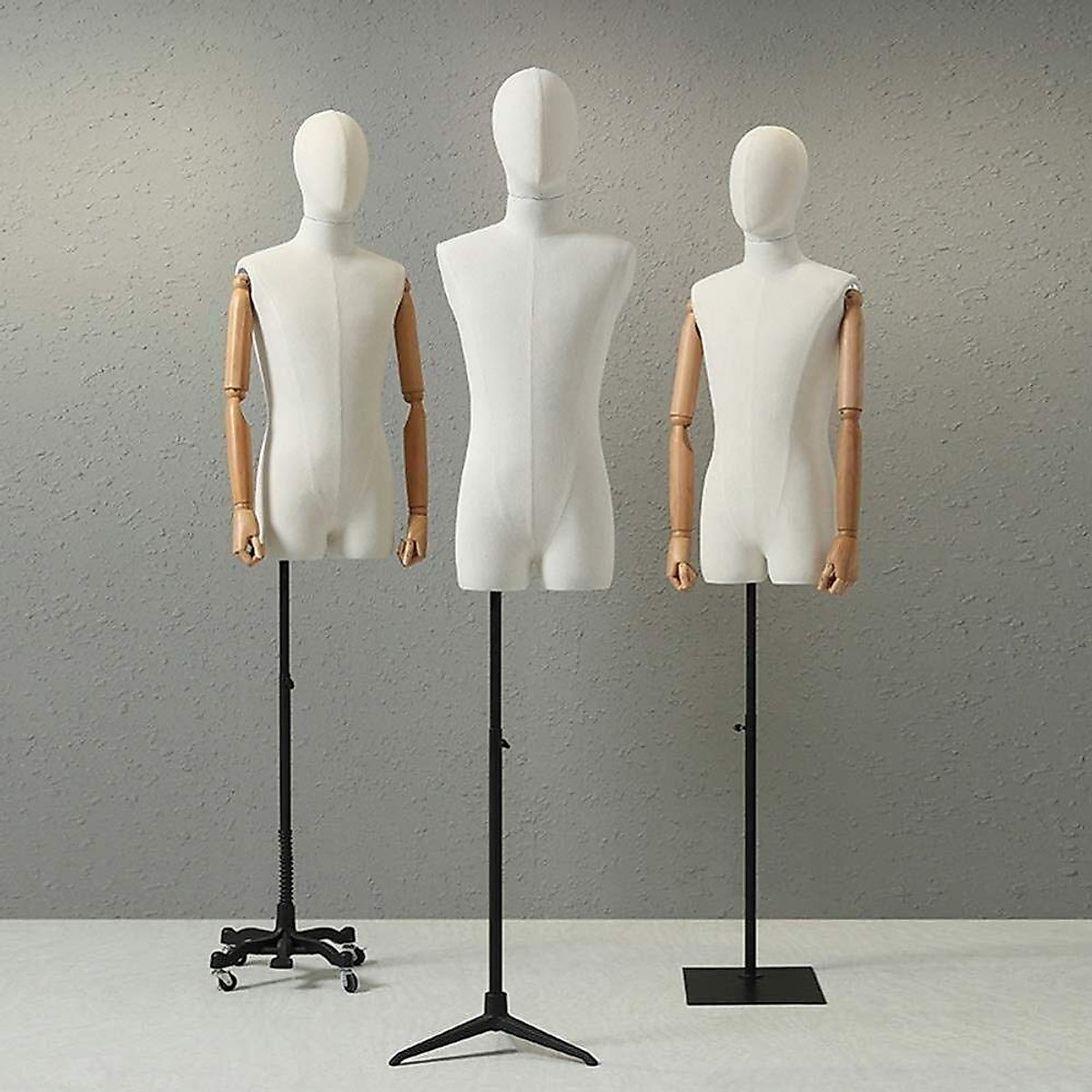 TOPRP Mannequin Display Stand Manikins Tailors Dummy Male Mannequin Dress Form Height Adjustable Pants Show