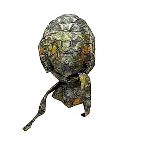 Capsmith Real Angler Moisture Wicking Camouflage Camo Headwrap Hunter Head Wrap Durag Doo Rag Biker Skull Cap Hat Helmet Liner Sweatband