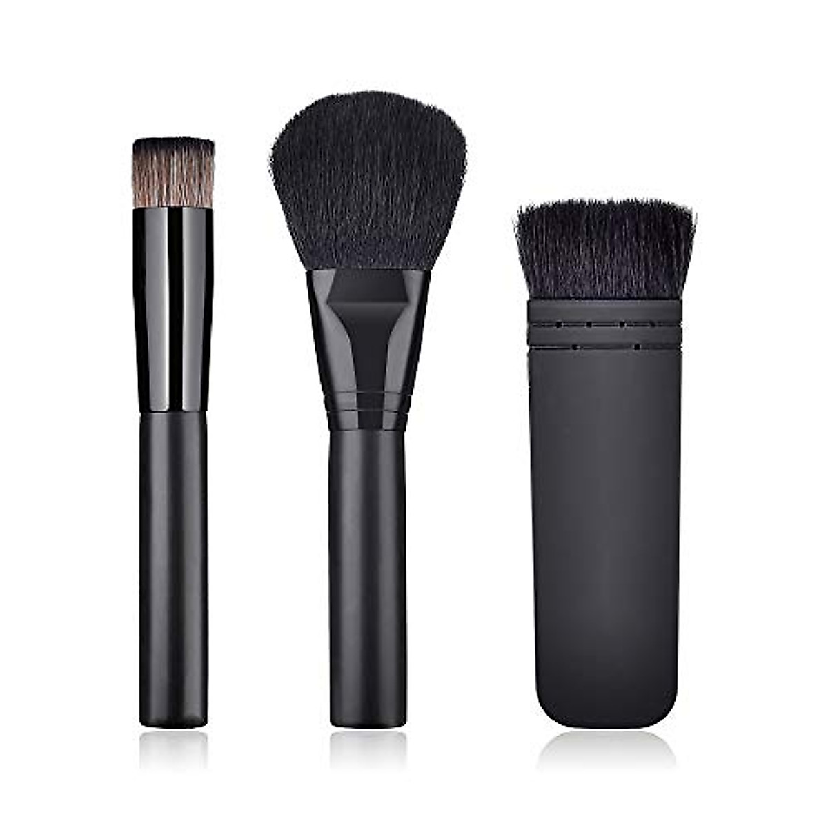 Makeup Designer Brushes Cosmetic Brush Eyeshadow Tool Wooden Makeup Foundation 3PCS Powder Brush Makeup Brush Cover