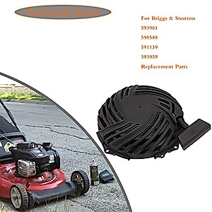 593959 Recoil Starter - 591139 Recoil Starter - Pull Recoil Starter for Briggs & Stratton 591139 593961 590588 593959 Replacement Parts