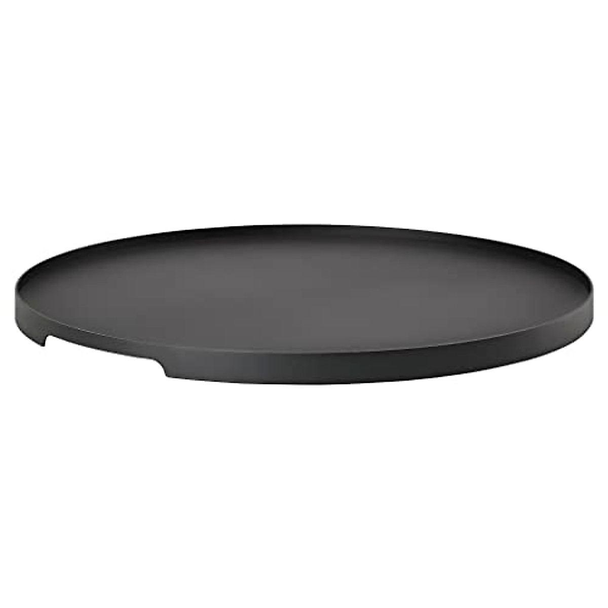 ZONE DENMARK, SINGLES Round Tray, Metal, Modern Design, Black, 1 Count