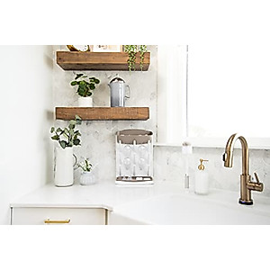 Ubbi Vertical Baby Bottle Drying Rack, Space Saving Countertop Drying Rack Baby Accessory, Taupe