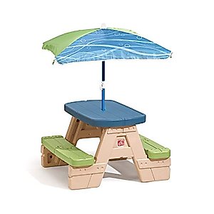 Step2 Sit and Play Kids Picnic Table With Umbrella