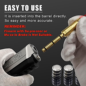 Angeebin Laser Boresighter for 7.62/.308WIN/.32acp/30-30WIN/30-06 Firearms, End Barrel Laser Bore Sight Accurate and Easy Use